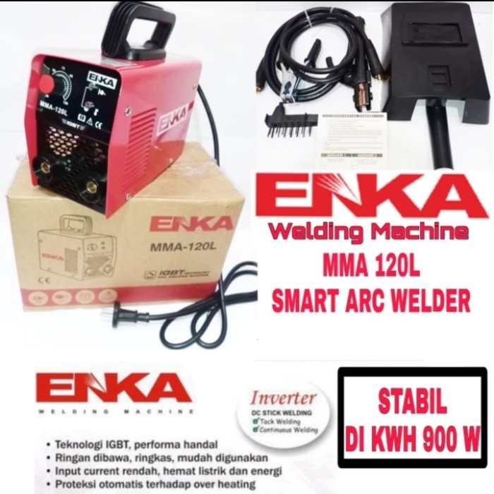 Jual New Mesin Las Enka 120L 900W Arc Welder Mesin Las Enka 120L Merah 900Watt Limited | Shopee ...