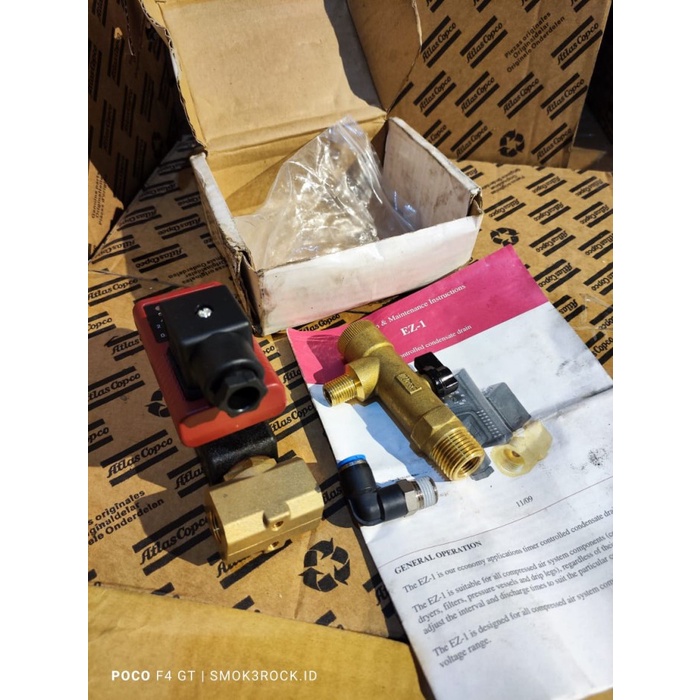 Jual [Original] Jorc Timer Drain Valve 230V Connection 1/2 Input 1/4 ...