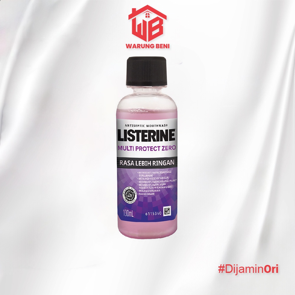 Jual Listerine Multi Protect Zero Mouthwash / Obat Kumur Antiseptik 100 ...