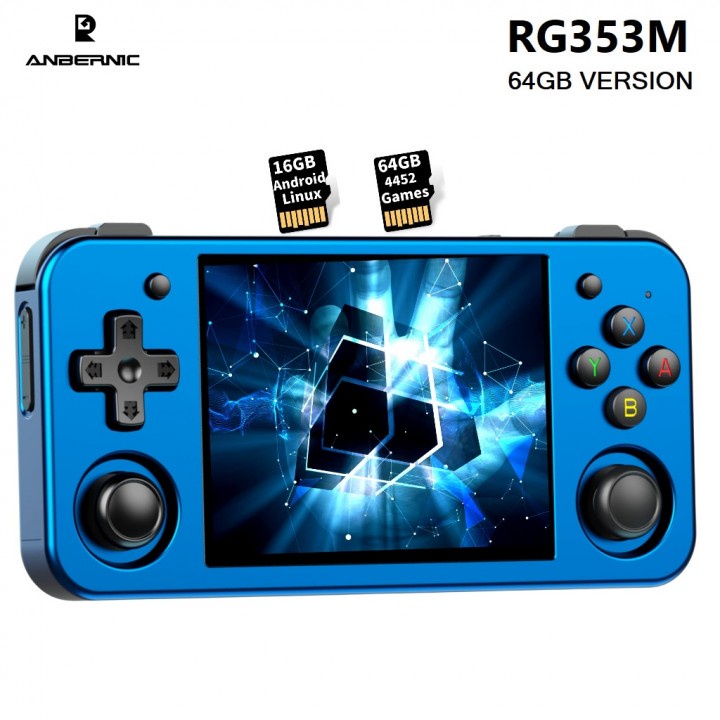 Jual ANBERNIC RG353M 64GB - Dual Mode Emulator Retro Game Handheld ...
