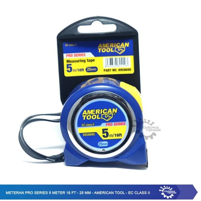 Jual Meteran Pro Series 5 Meter 16 Feet - 25 mm - American Tool - EC ...