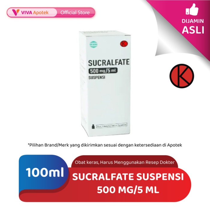 Jual Sucralfate Suspensi 500 mg/5 ml (100 ml) | Shopee Indonesia