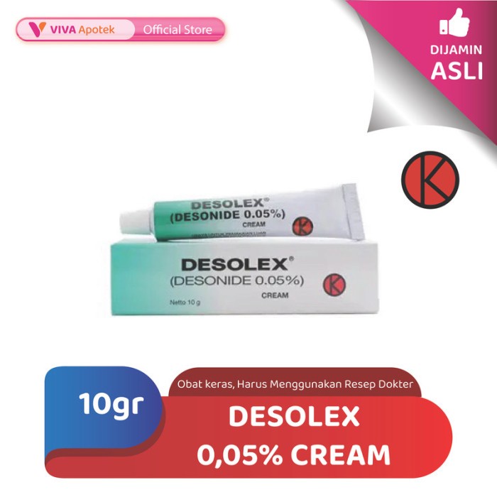 Jual Desolex 0,05% Cream / Desonide / Dermatitis / Eksim / Gatal (10 ...