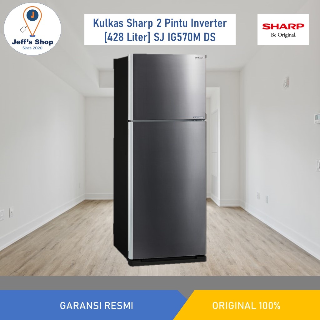 Jual Sharp Kulkas 2 Pintu [428 Liter] SJ IG570M DS [Inverter] | Shopee ...