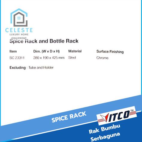 Jual Vitco Spice Rack / Rak Bumbu Dapur Serbaguna | Shopee Indonesia