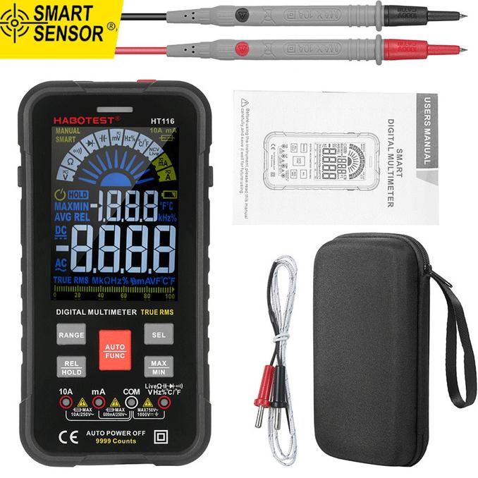 Jual Hotsale Smart Sensor HT116 Multimeter Digital, 9999 Hitungan True ...