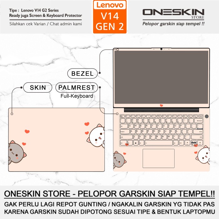 Jual Garskin Sticker Laptop Lenovo V14 V15 G2-ITL Gen 2 Gambar Full ...