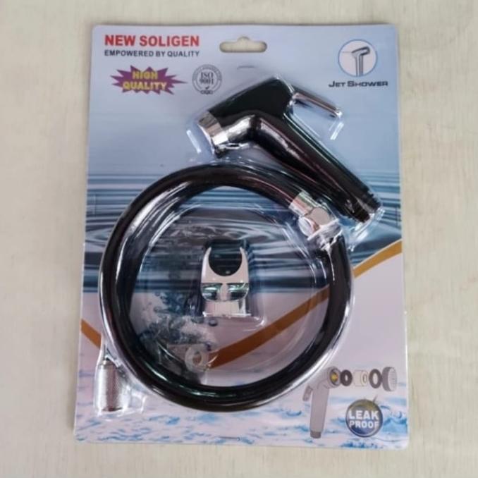 Jual Jet shower SOLIGEN / shower kloset SOLIGEN / shower cebok SLG HITAM | Shopee Indonesia