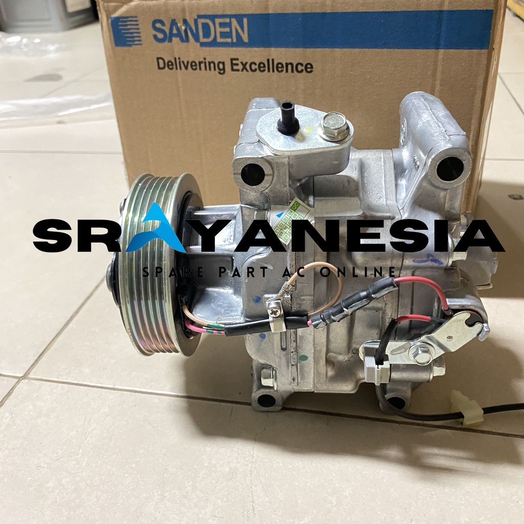 Jual Kompresor Compressor AC Honda Brio 1200cc Original Sanden 3851 ...