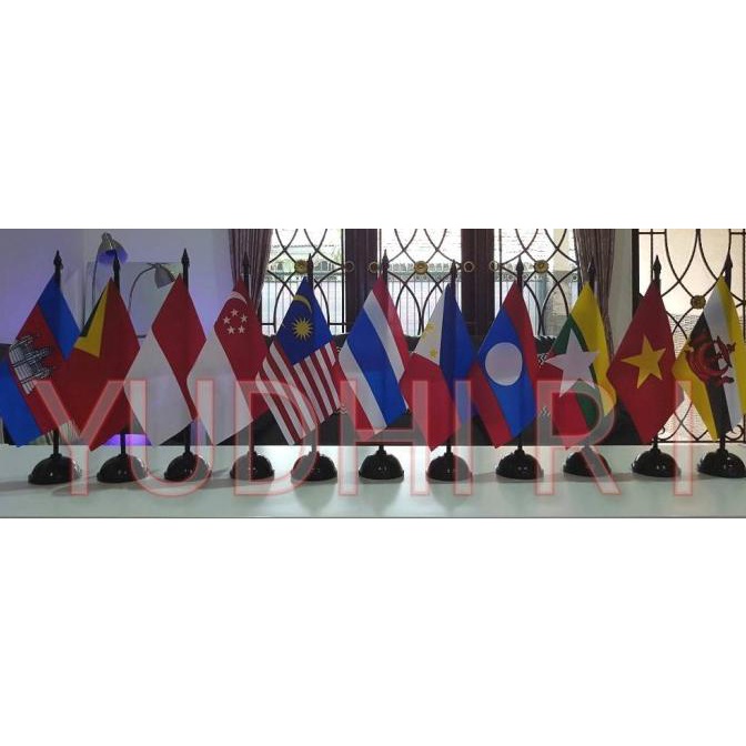 Jual BENDERA MEJA/BENDERA NEGARA ASEAN/BENDERA NEGARA | Shopee Indonesia
