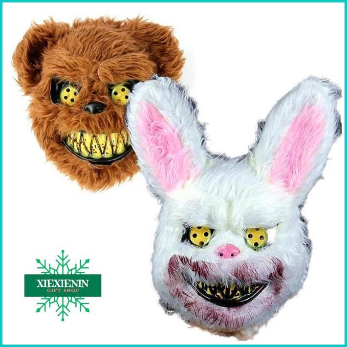 Jual XIEXIENIN Topeng Rabbit Killer Bear Darah Pesta Kostum Halloween ...
