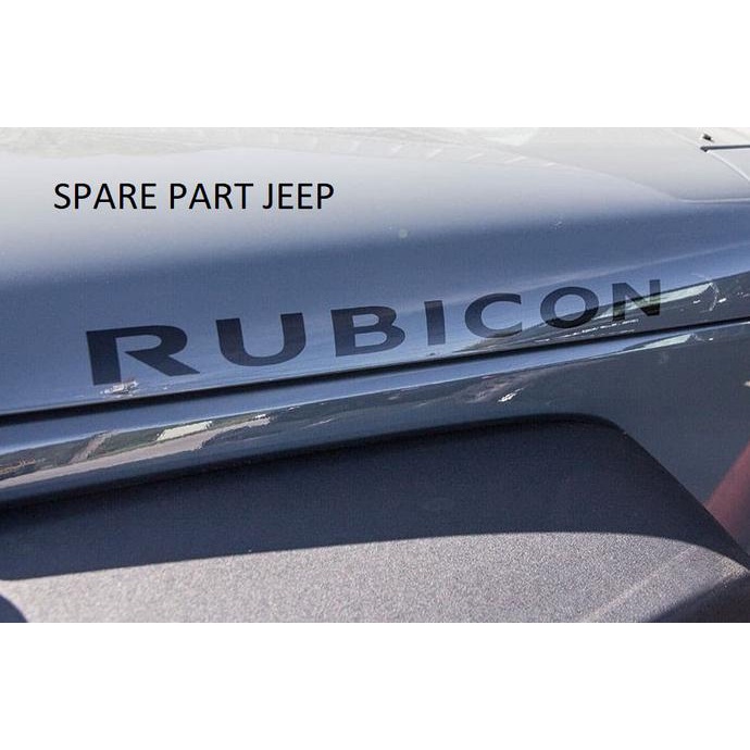 Jual Sticker Stiker Decal RUBICON Hitam Putih Jeep Wrangler Rubicon JK ...