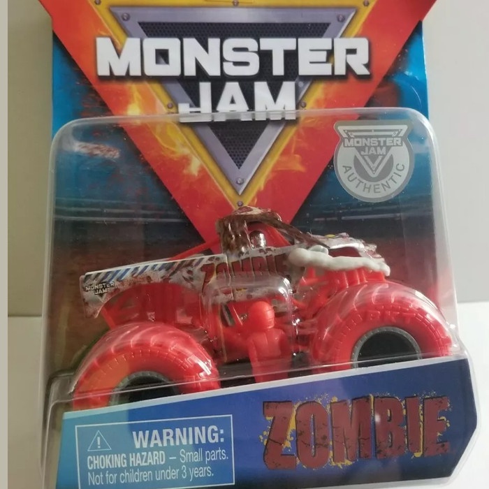 Jual Monster Jam Zombie Red Tires Trucks Spin Master Truck Spinmaster ...
