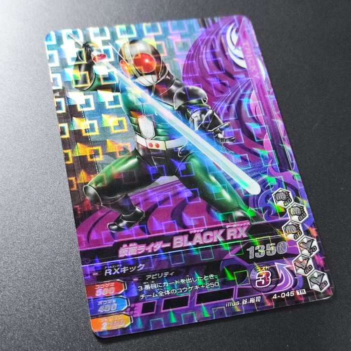 Jual kamen rider black rx hologram card kartu battle ganbarizing 4-045 ...