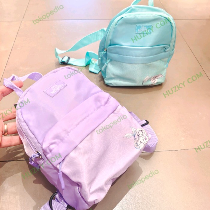 Jual MINISO Tas Ransel DISNEY the Little Mermaid Ariel (sz.21x9x16cm ...