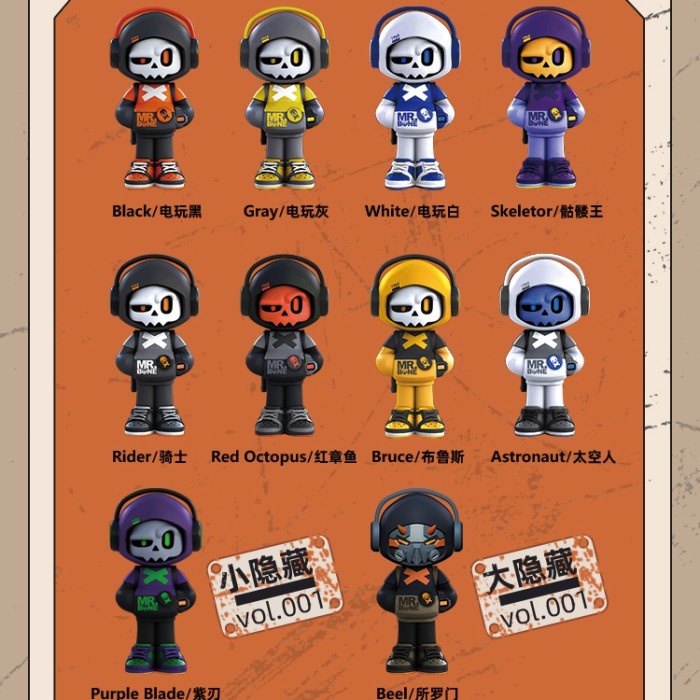 Jual Mr.Bone / Mr Bone Game Man 8Cm Blindbox / Blind Box Random Set ...