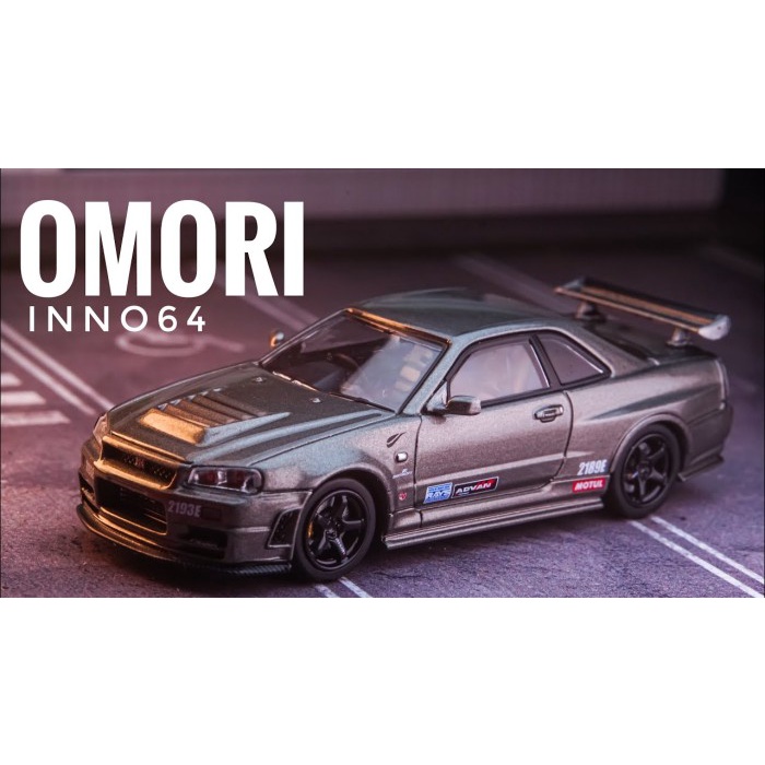 Jual PROMO!!! INNO NISSAN SKYLINE GTR R34 OMORI FACTORY CLUBMAN RACE ...