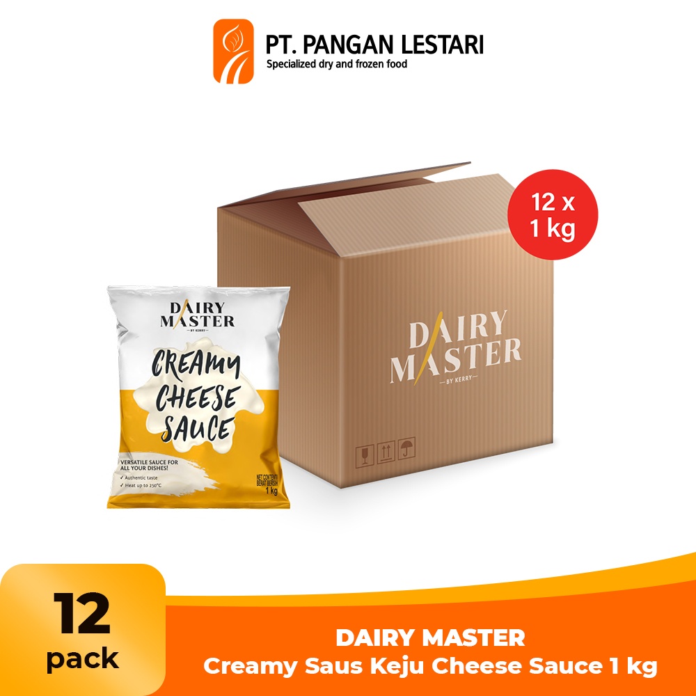 Jual DAIRY MASTER Creamy Saus Keju Cheese Sauce 12 x 1 kg (Karton ...