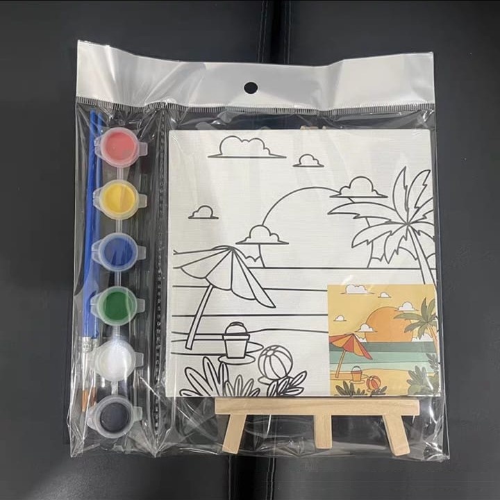 Jual [BS] Lukisan Kanvas Mini (15x15) - Painting Mini Canvas / Children ...