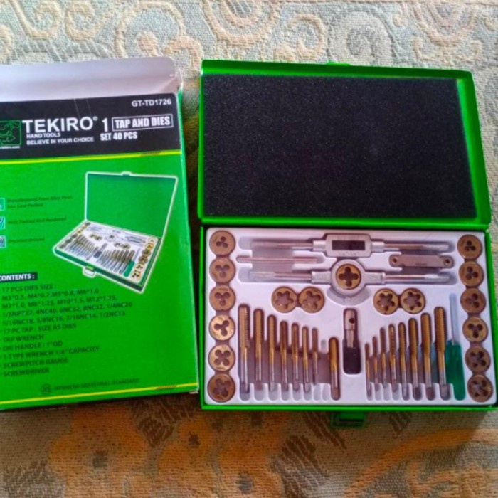 Jual Termurah Hand Tap And Dies Set Alat Snei Ulir Set Tekiro Best ...