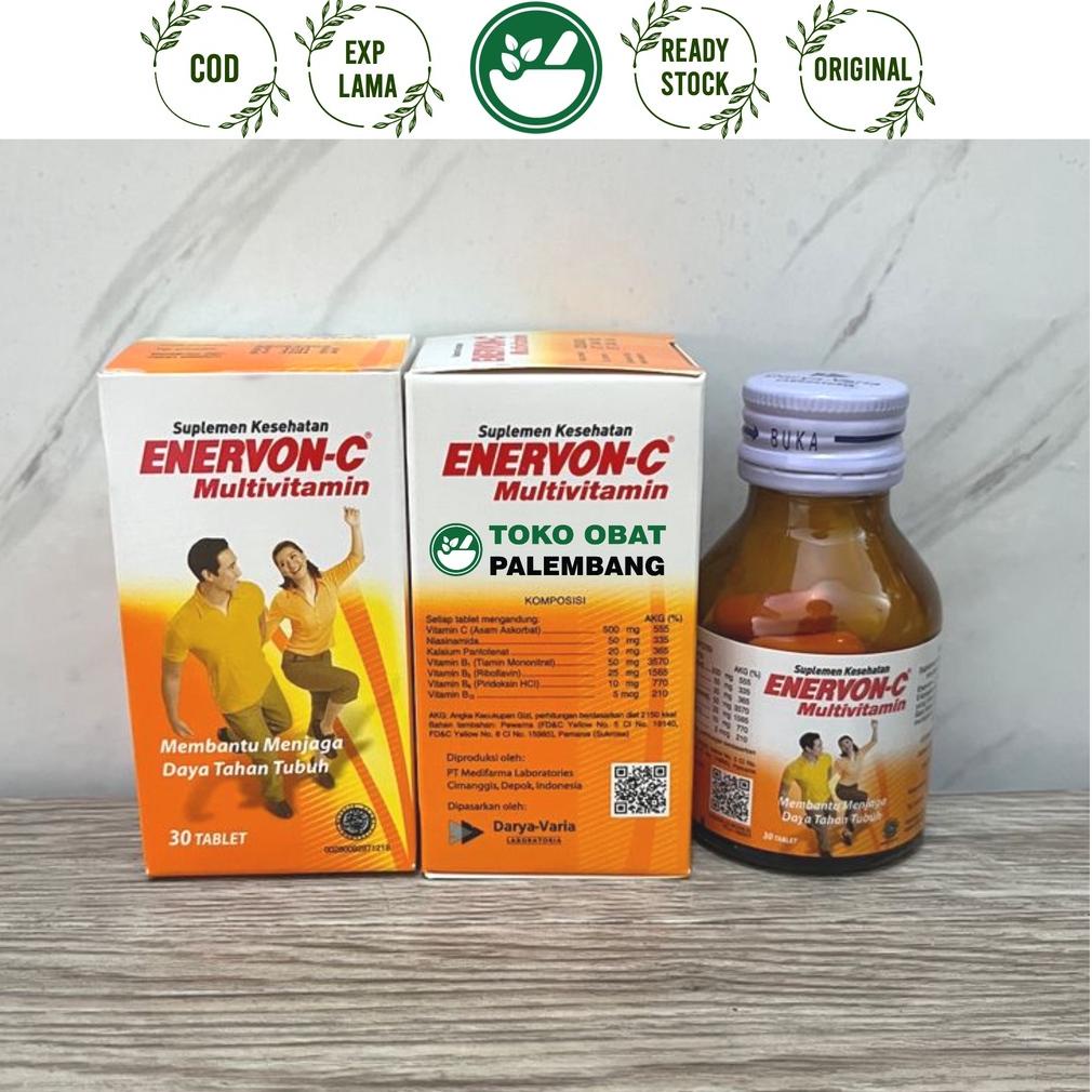 Jual Model Baru ENERVON C BOTOL ISI 30 TABLET ENERON-C MULTIVITAMIN DAYA TAHAN TUBUH ENERVON C ...