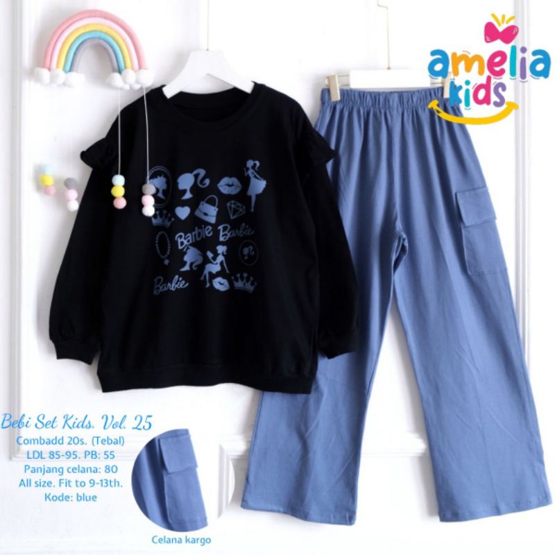 Jual (( ONE AET COMBARD MOTIF TERBARU ) BEBI SET KIDS BY AMELIA ...