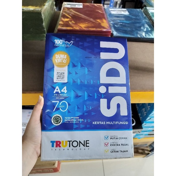 Jual kertas hvs A4 70 gsm SiDU putih (1 rim isi 500) | Shopee Indonesia
