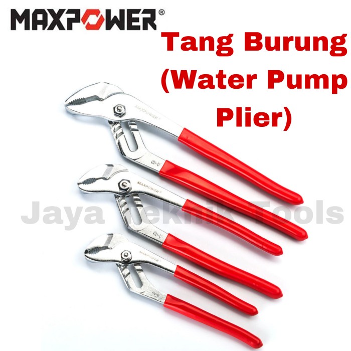 Jual Promo Tang Burung Maxpower Water Pump Plier Box Joint Plumbing Besi | Shopee Indonesia