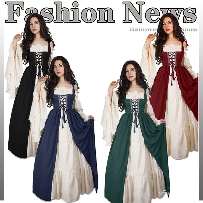 Jual Halloween Costume Female Retro Royal Court Princess Queen Costume ...