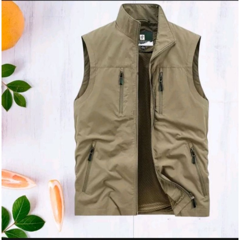 Jual rompi lapangan terbaru rompi pria keren outdour rompi multipungsi ...