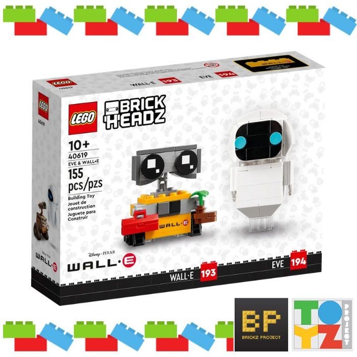 Jual Lego 40619 Brickheadz - Eve & Wall E Ready | Shopee Indonesia