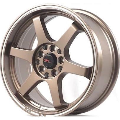 Jual Velg Mobil Palang 6 Ring 16 HSR TOKYO Lubang Baut 5 ET35 Matte Bronze | Shopee Indonesia