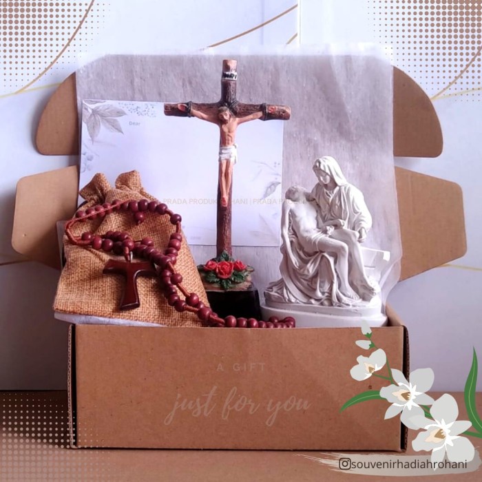 Jual Patung Pieta / Rosario Tau / Salib Mini / Hampers Rohani / Hadiah ...