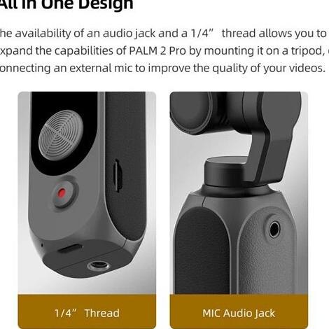 Jual Fimi Palm 2 Pro Gimbal Camera Stabilizer 4K / Fimi Palm 2 Pro 2022 ...
