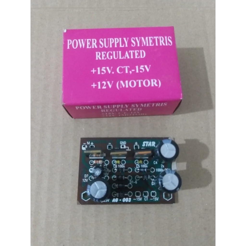 Jual Kit Power Supply Simetris PSU Regulator 12V - 15V CT + 12V ENGKEL ...