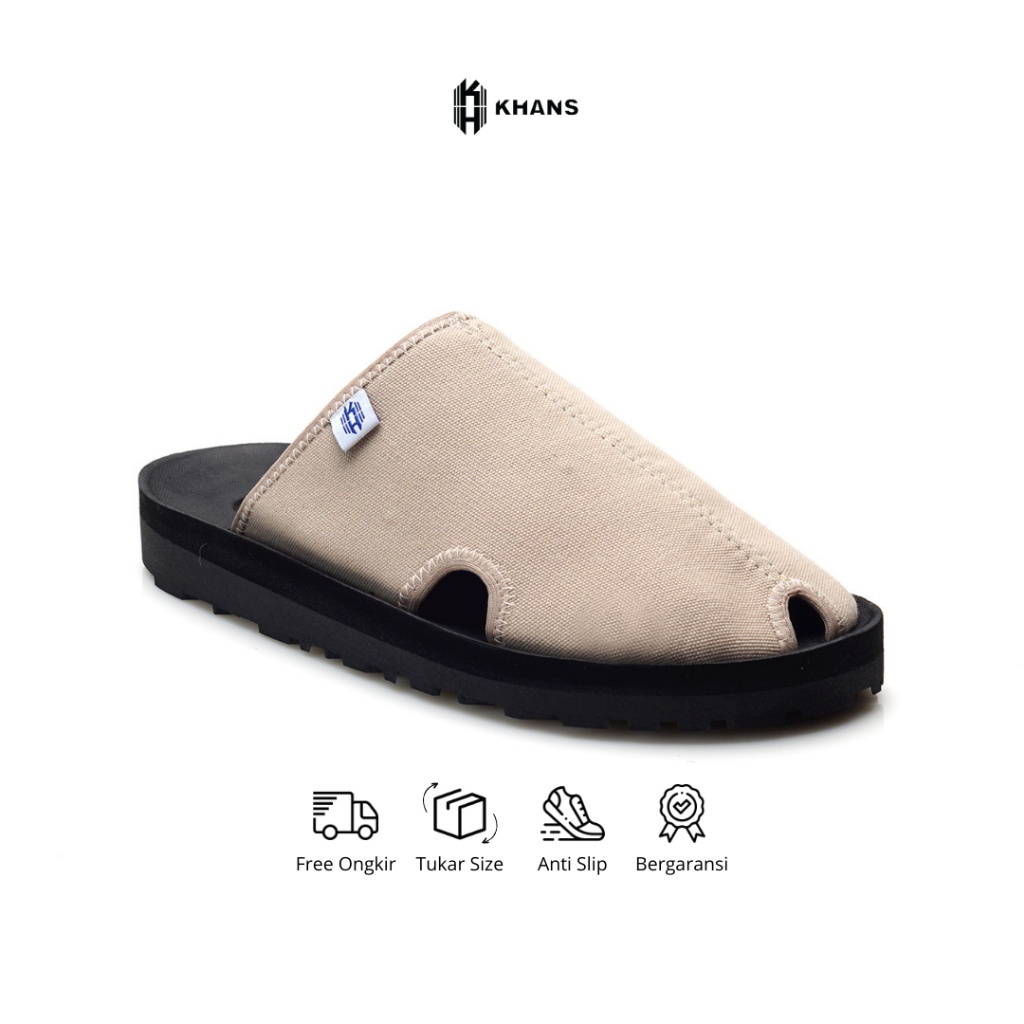 Jual [EXCLUSIVE] MODEL TERKINI KHANS - Sandal Slipper Pria Wanita - Max ...
