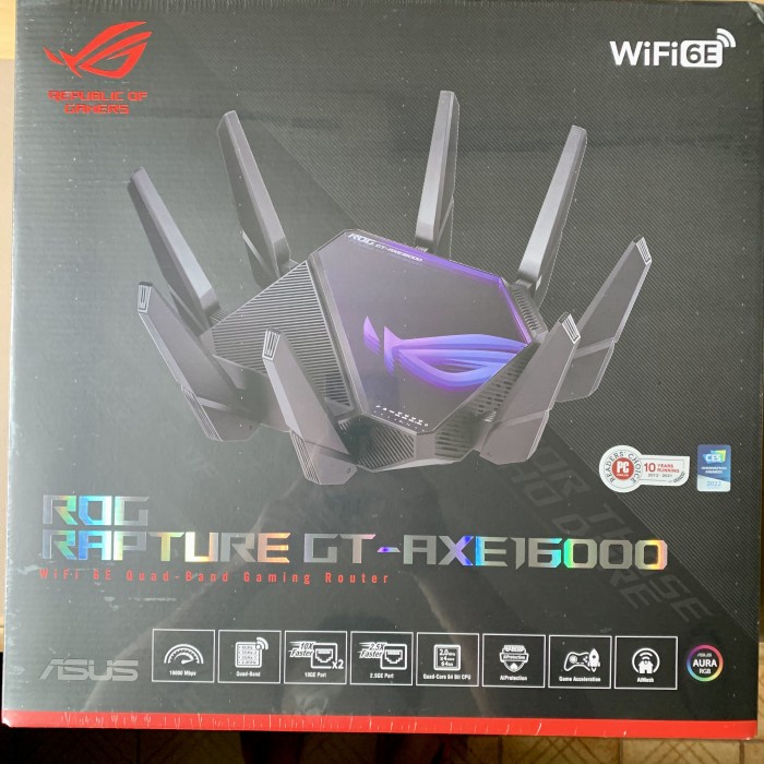 Jual Asus Rog Rapture Gt Axe16000 Wifi 6e Mesh Gaming Router Aimesh Shopee Indonesia