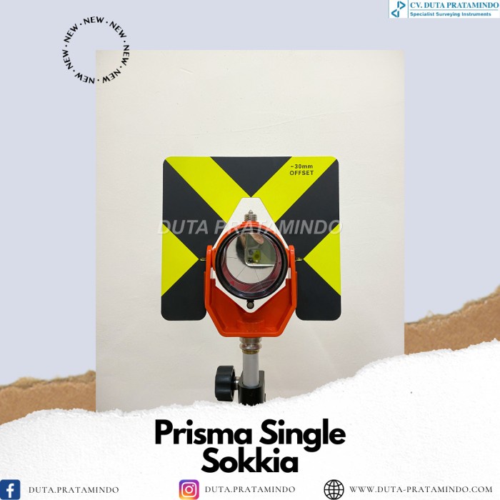 Jual Prisma Single/Single Prism/Prisma Target/Prisma Detail Sokkia ...