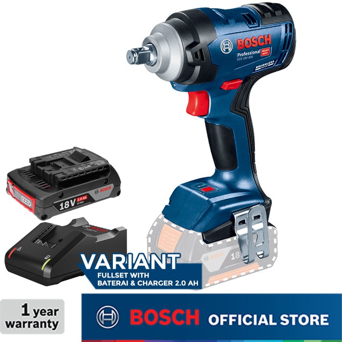 Jual Promo Bosch Brushless Impact Wrench 18volt Gds 18v 400 Full Set 2