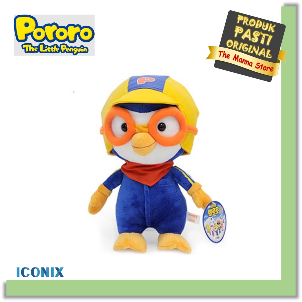 Jual Iconix Pororo the Little Penguin Plush Toy Pororo Type 28 Original ...