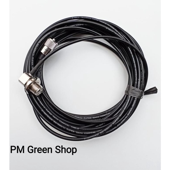 Jual Kabel Antena HT 10 meter Teflon RG 58 Konektor | Shopee Indonesia