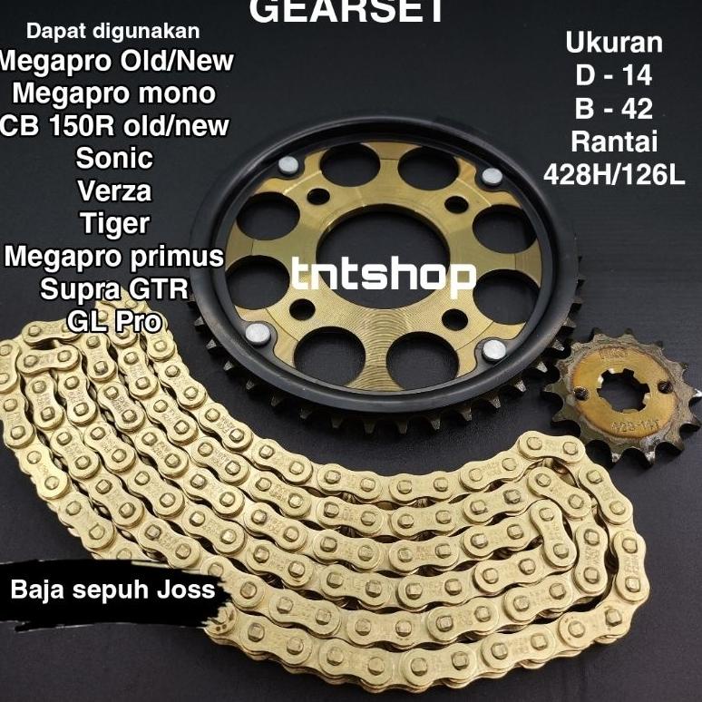 Jual Gear Gir set paket Megapro new Sonic cb 150r old cbr 150r old Supra Gtr Tiger gl pro ...