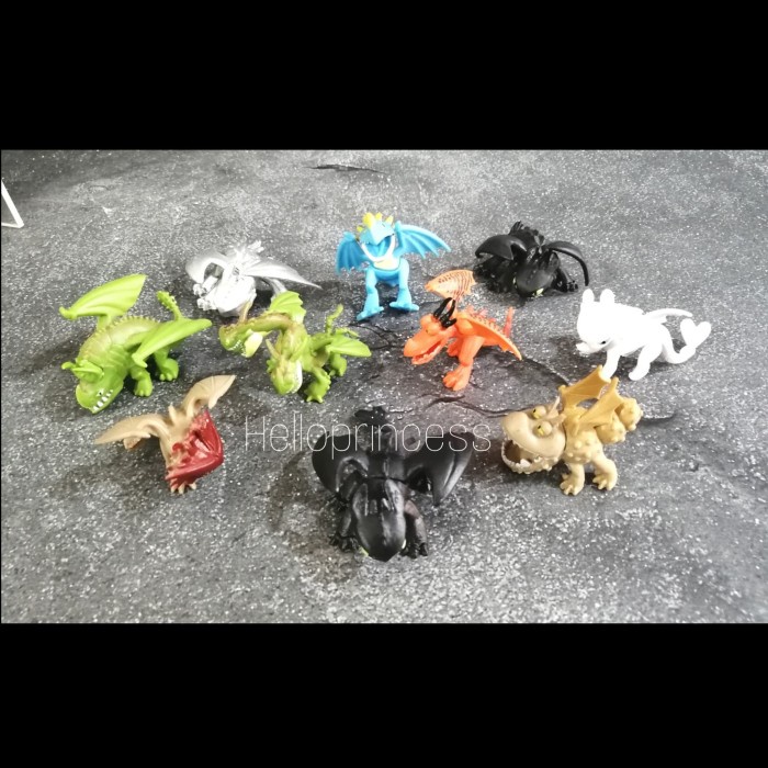Jual Ni-Ng HOW TO TRAIN DRAGON FIGURE SET 10 PCS MAINAN MINIATUR FIGURE ...