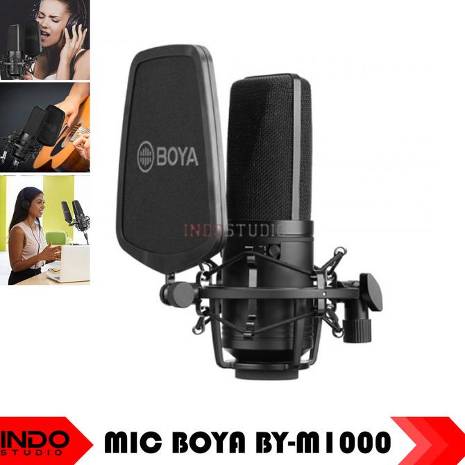 Jual MIC BOYA BY-M1000 Large Diaphragn Studio MicroPhone BY-M1000 | Shopee Indonesia