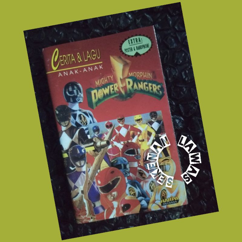 Jual Kaset Cerita & Lagu Anak Mighty Morphin Power Rangers (Mulus ...