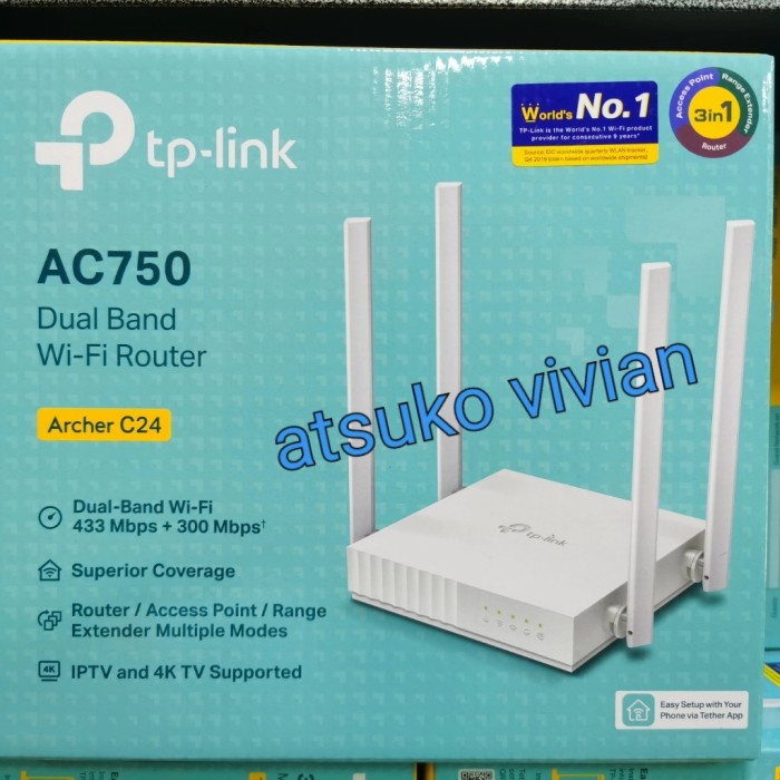 Jual TP-Link Archer C24 AC750 Dual-Band Wi-Fi Router High Speed Wi-Fi | Shopee Indonesia