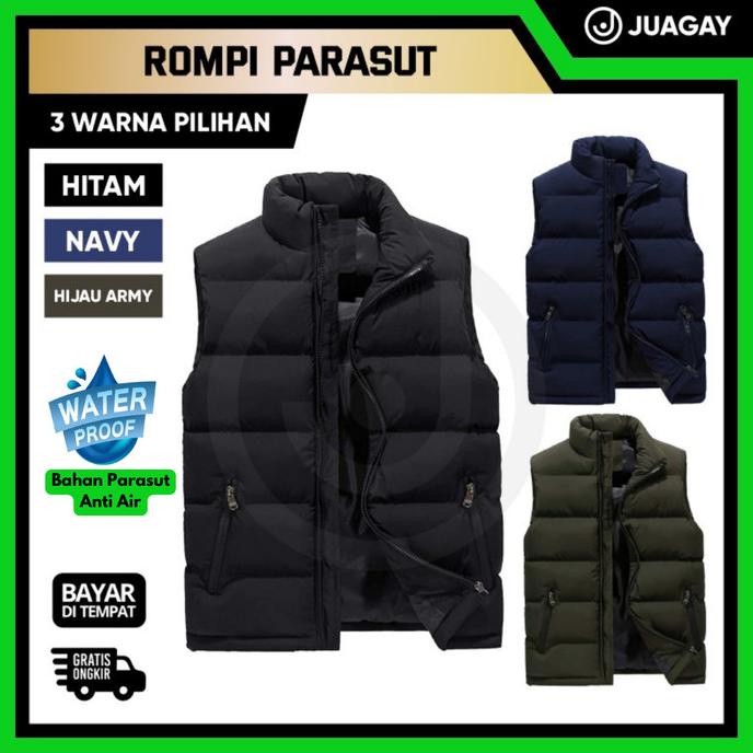 Jual Jaket Rompi Vest Parasut Motor Touring Sakatsu Pria Tebal Anti ...