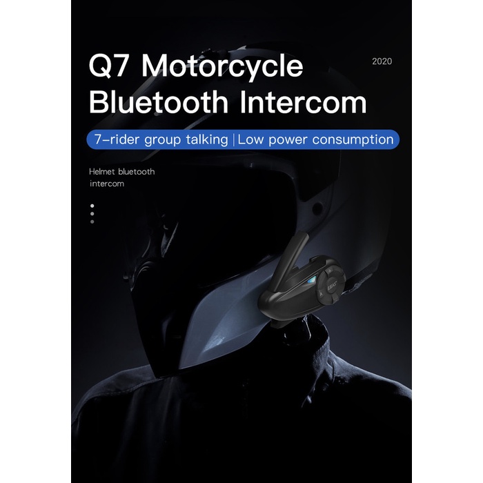 Jual Ejeas Q7 Intercom Helm 7 Rider Bluetooth Headset Helmet Alt V4 V6 ...