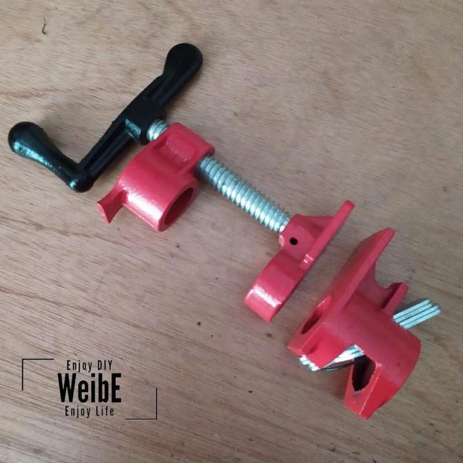 Jual Pipe clamp penjepit kayu jati belanda bar clamp 1/2 inch | Shopee ...