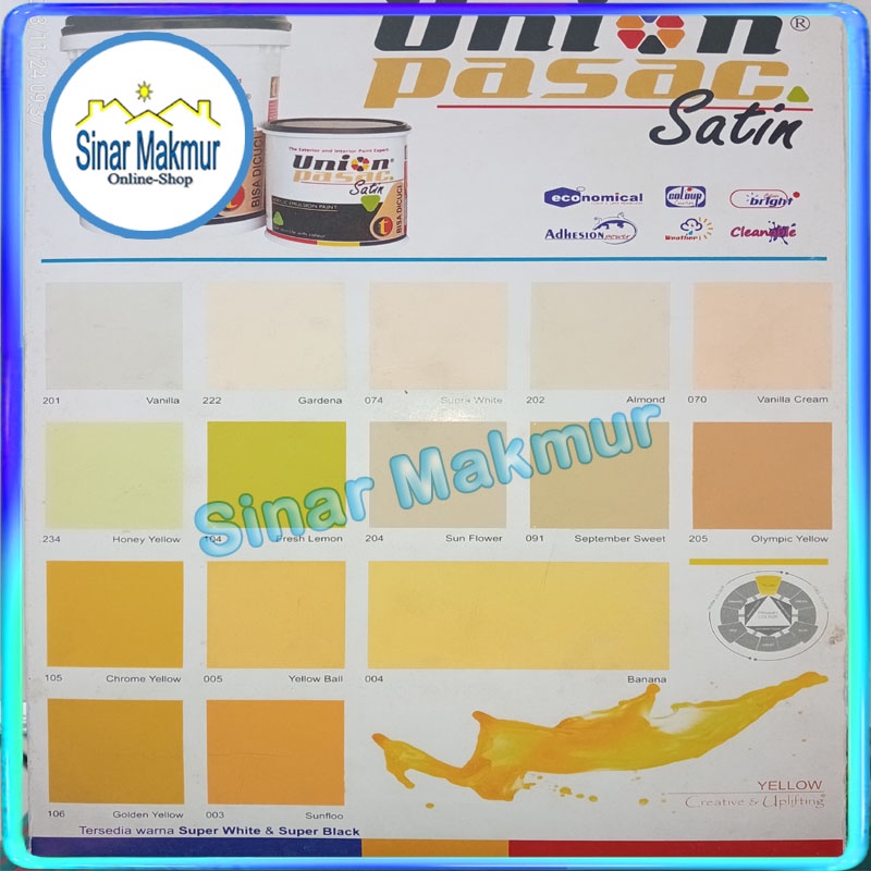 Jual Cat Tembok Interior Exterior Tanal 4 KG 1 Galon Warna 611 ...